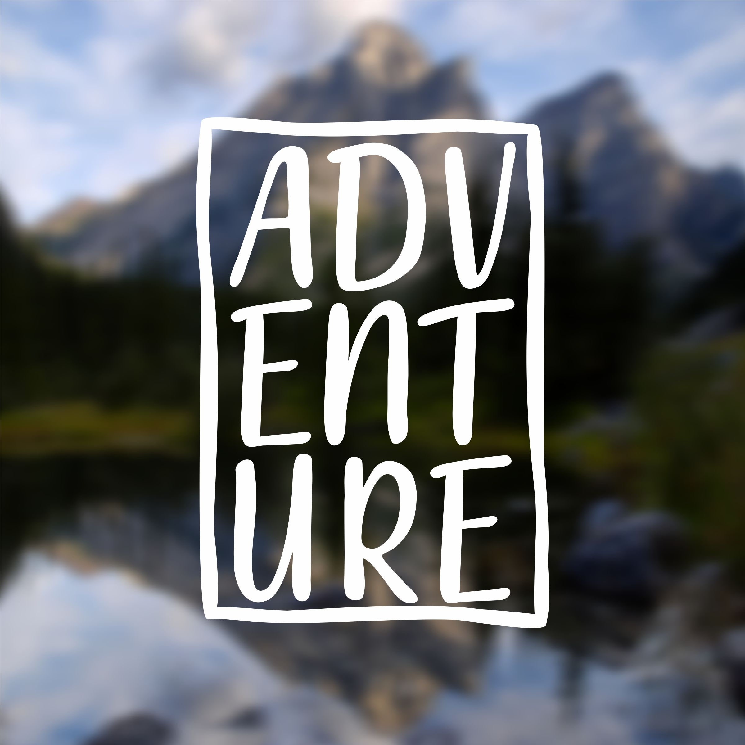 ADVENTURE Vinyl Decal Sticker Adventure Decal Nature Decal - Etsy