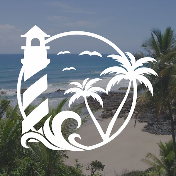 Vinyl Sunset Car Decal - Etsy