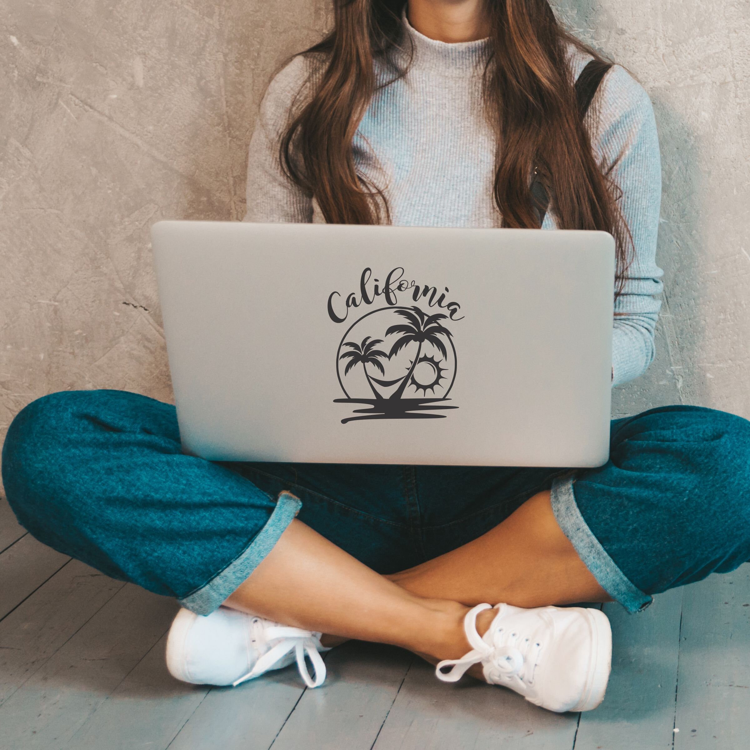 CALIFORNIA BEACH SUNSET Vinyl Decal Sticker Nature Decal - Etsy