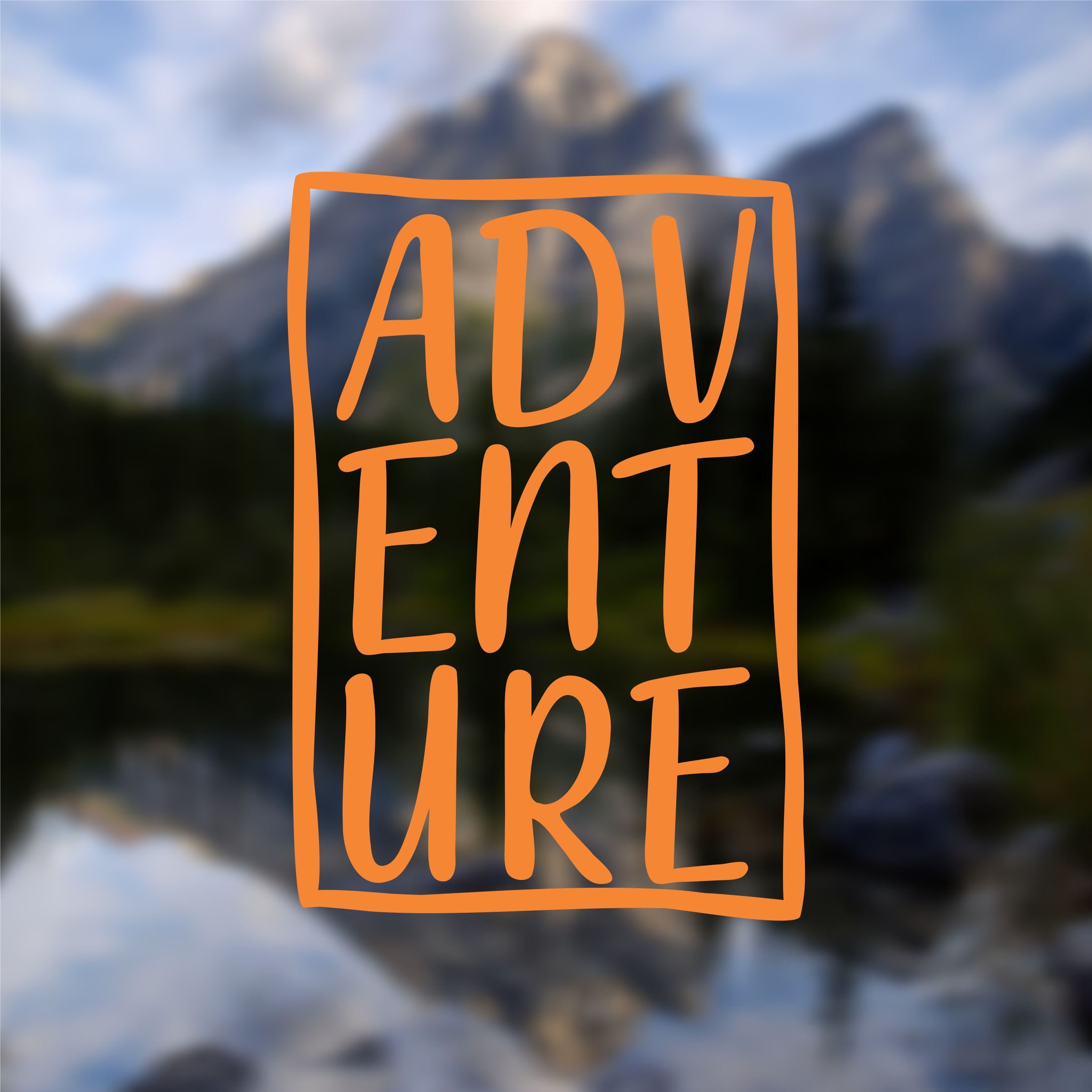ADVENTURE Vinyl Decal Sticker Adventure Decal Nature Decal - Etsy