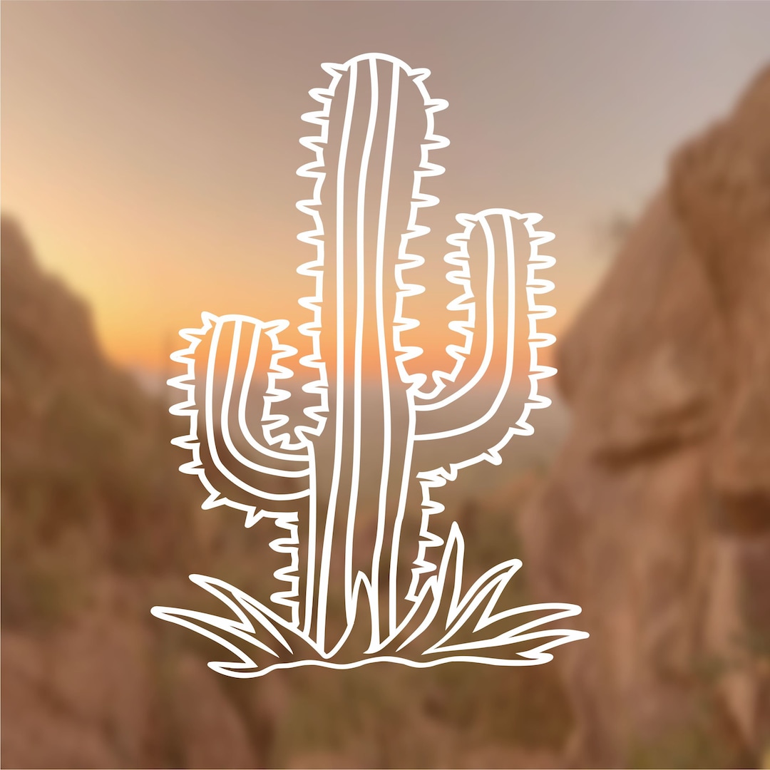 SAGUARO CACTUS Vinyl Decal Sticker Adventure Nature Desert - Etsy