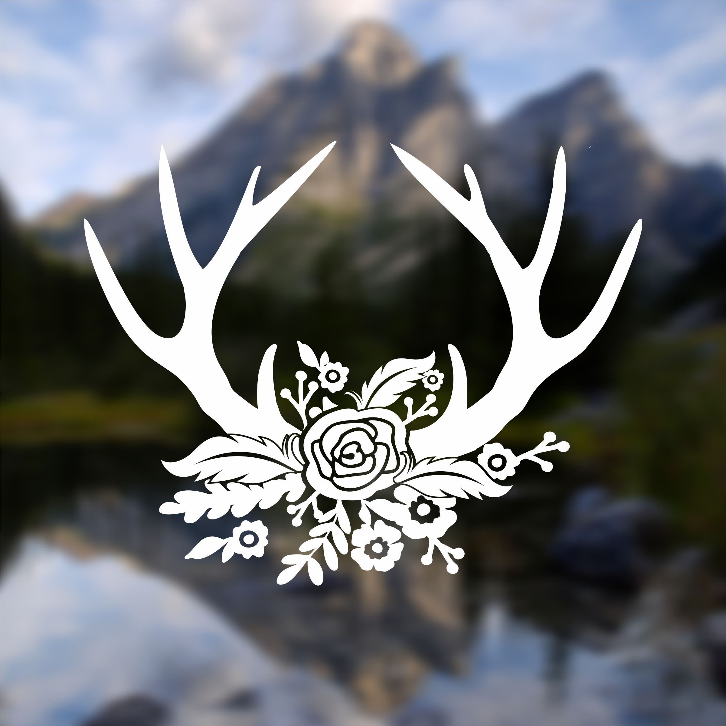 FLOWER ELK RACK Vinyl Decal Sticker Decal for Her Adventure - Etsy
