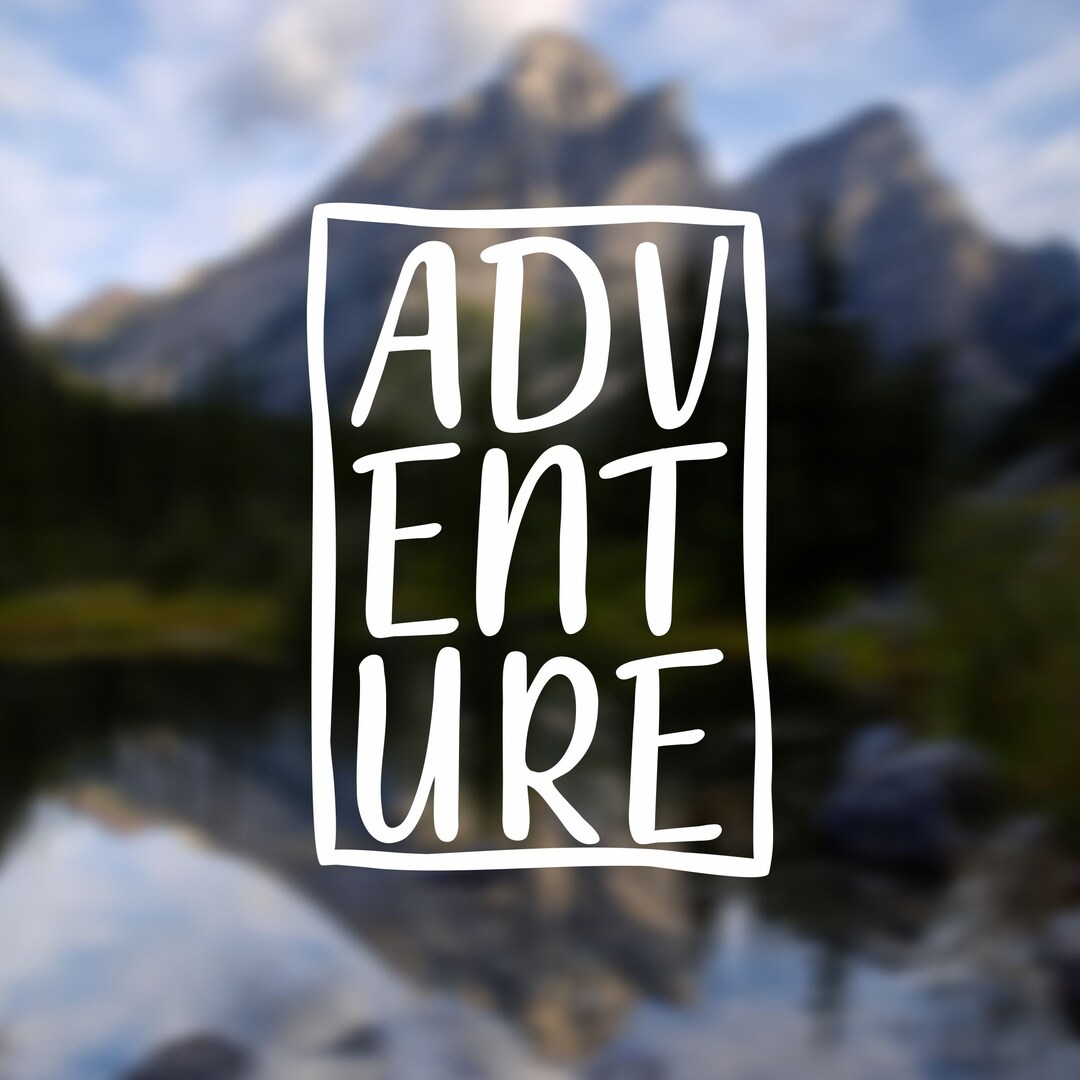 ADVENTURE Vinyl Decal Sticker, Adventure Decal, Nature Decal, Forest ...