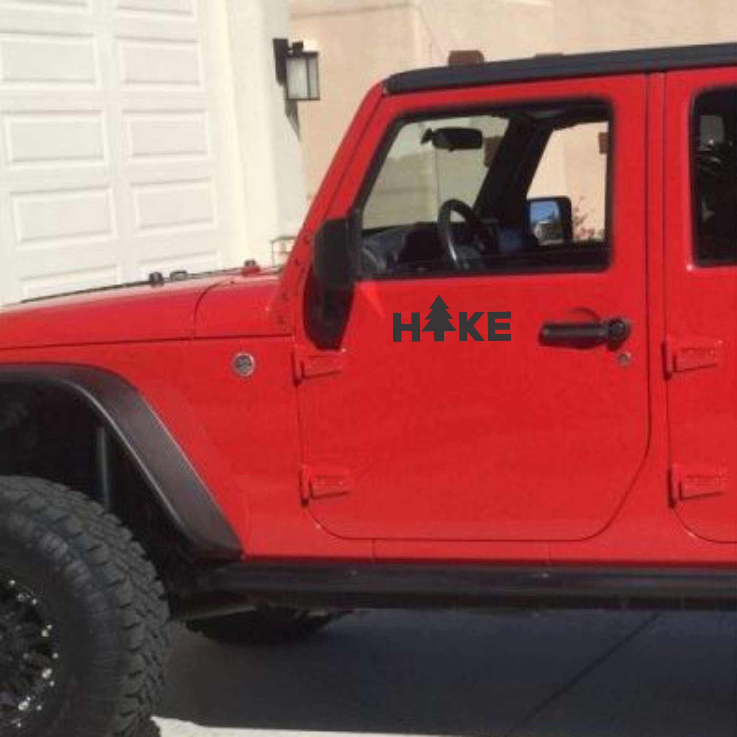 HIKE Pine Tree Mountain Vinyl Decal Sticker Adventure - Etsy