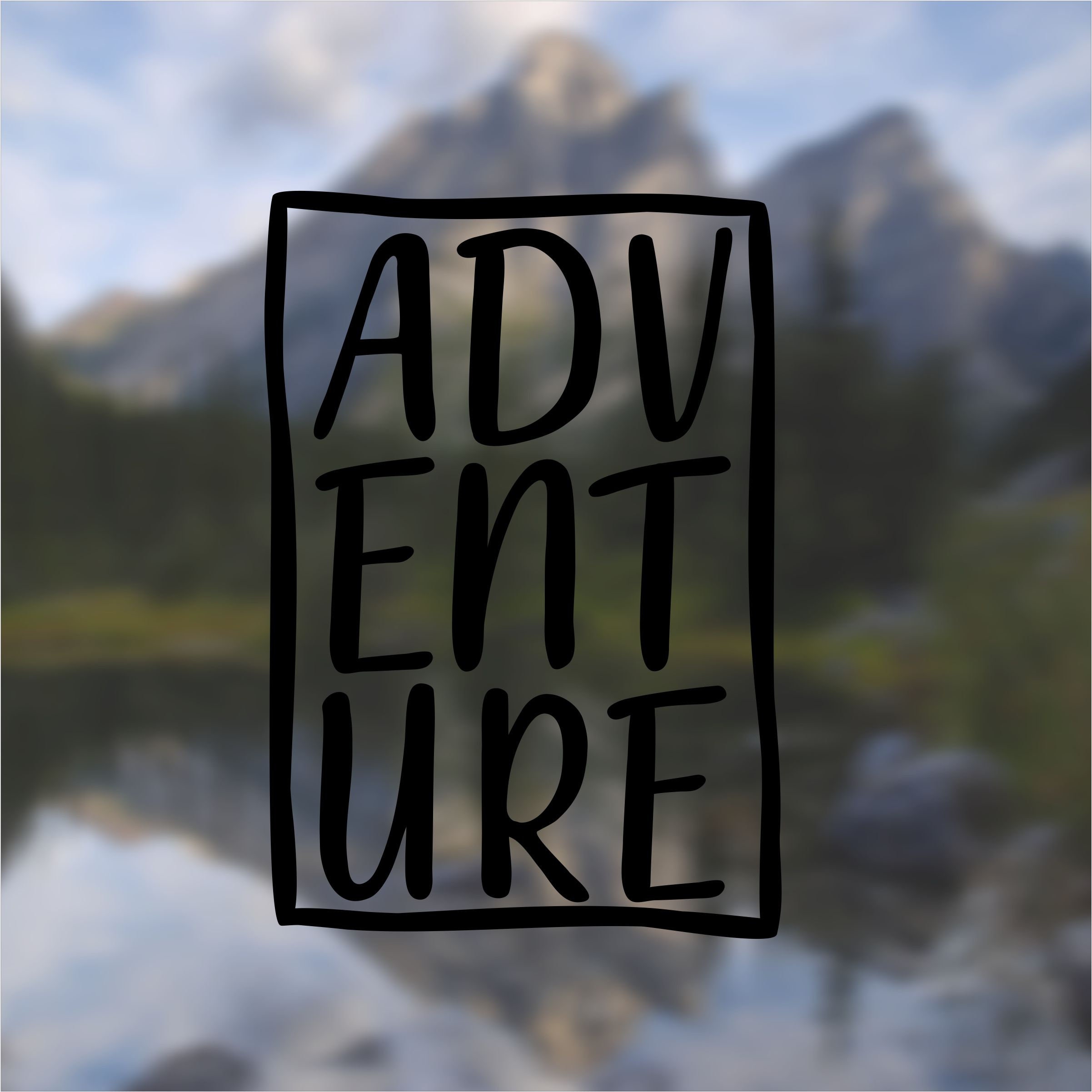 ADVENTURE Vinyl Decal Sticker Adventure Decal Nature Decal - Etsy