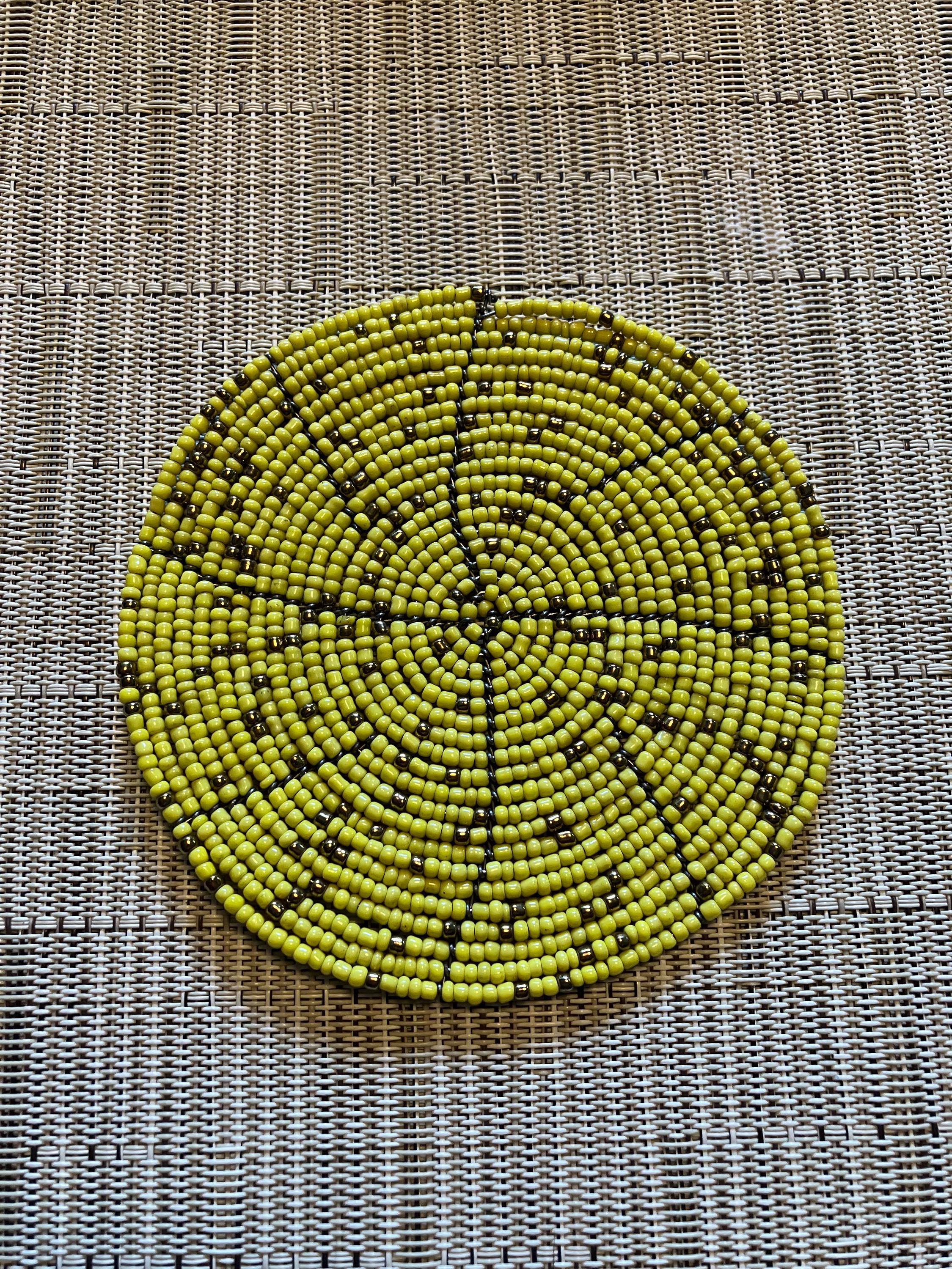 Handmade Tanzanian Beaded Coasters, African, Gift, Maasai - Etsy