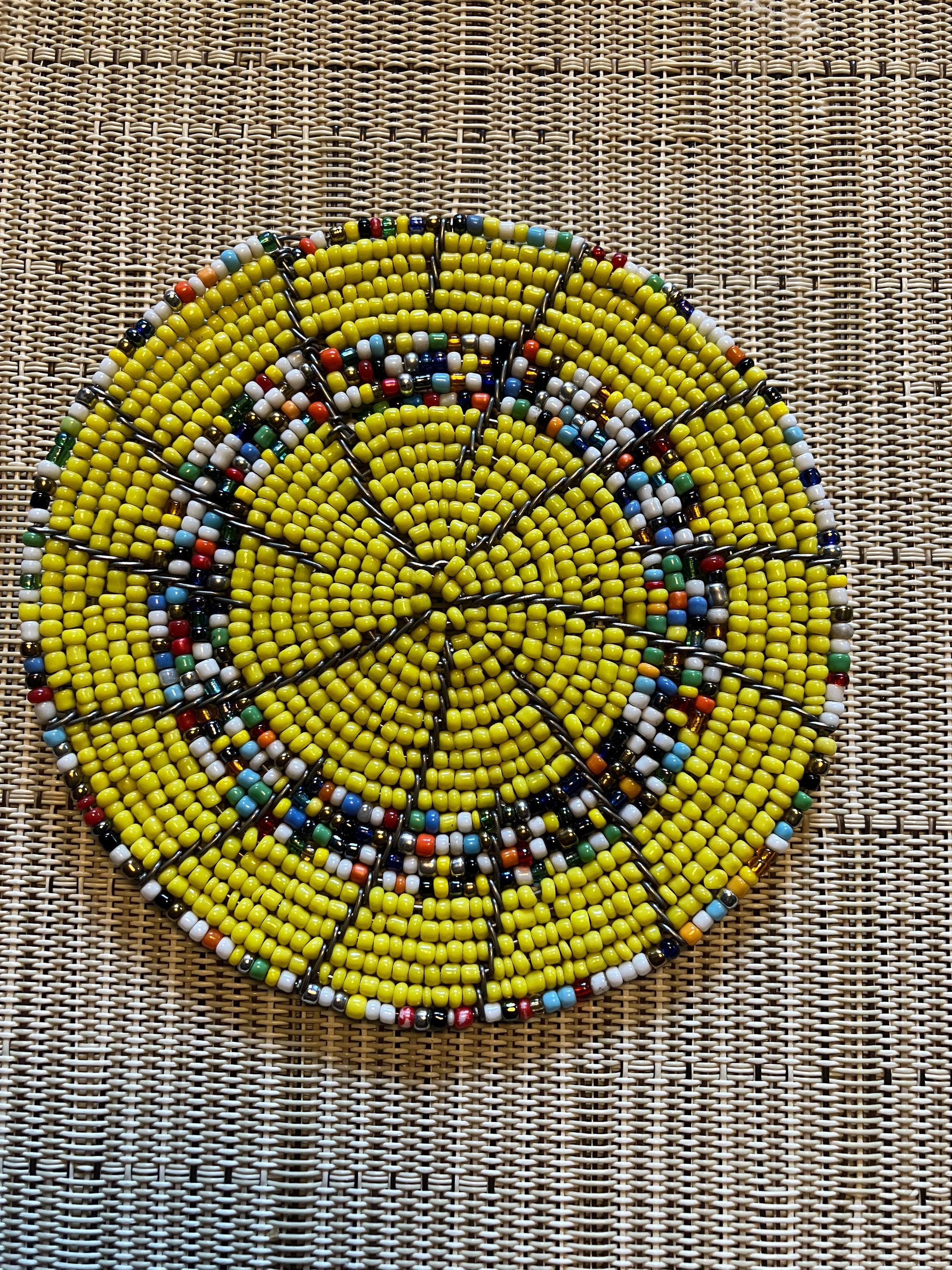 Handmade Tanzanian Beaded Coasters, African, Gift, Maasai - Etsy