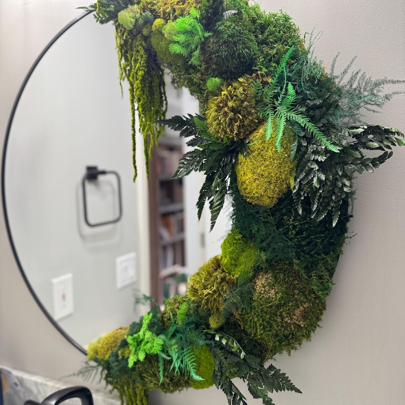 Moss Mirror - Etsy