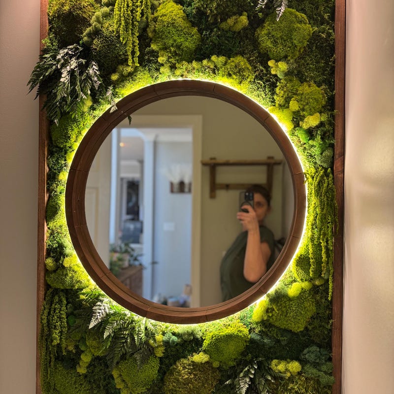 Moss Mirror - Etsy