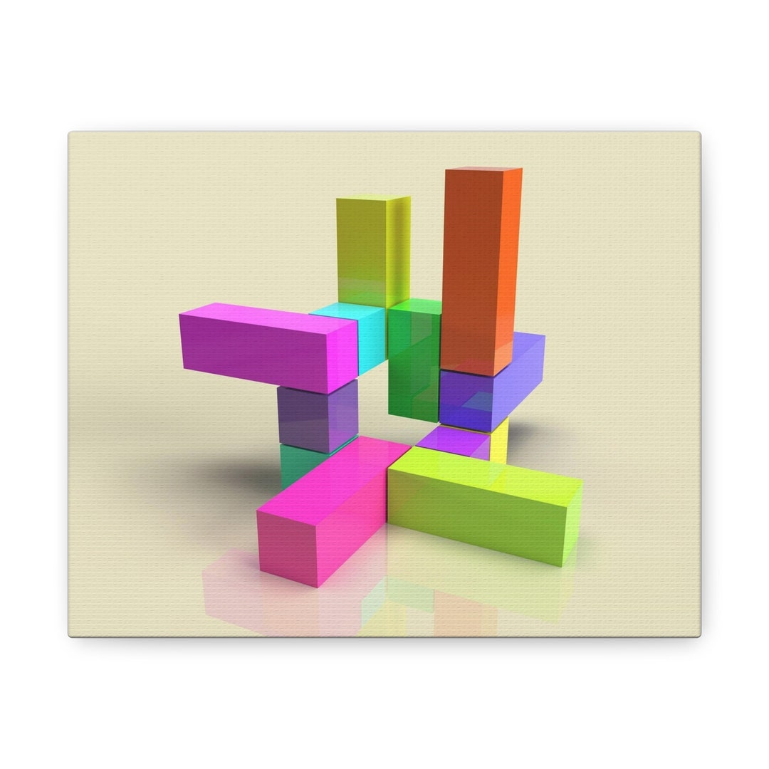 Kid's Room, Colorful Blocks, 3D Wall Art - Etsy