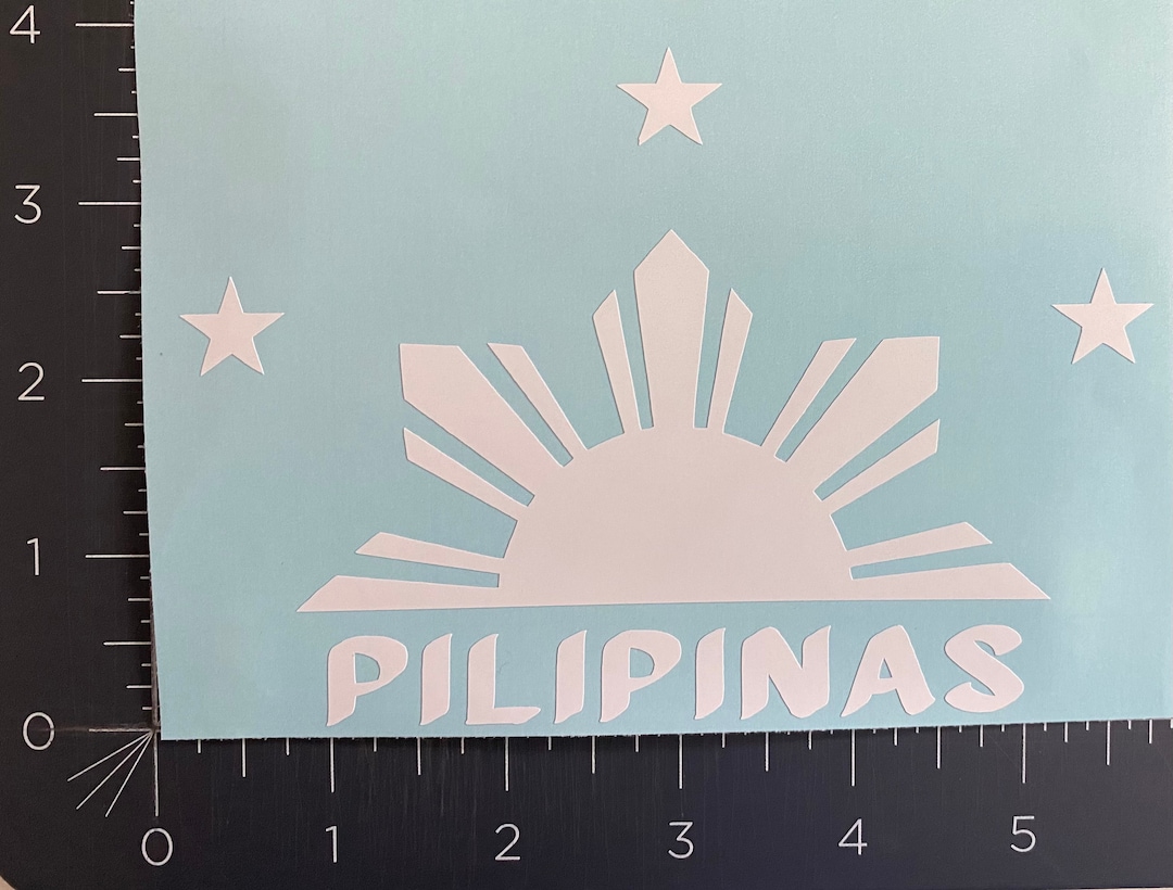 Custom Pilipinas Rising Sun Vinyl Sticker Decal. - Etsy