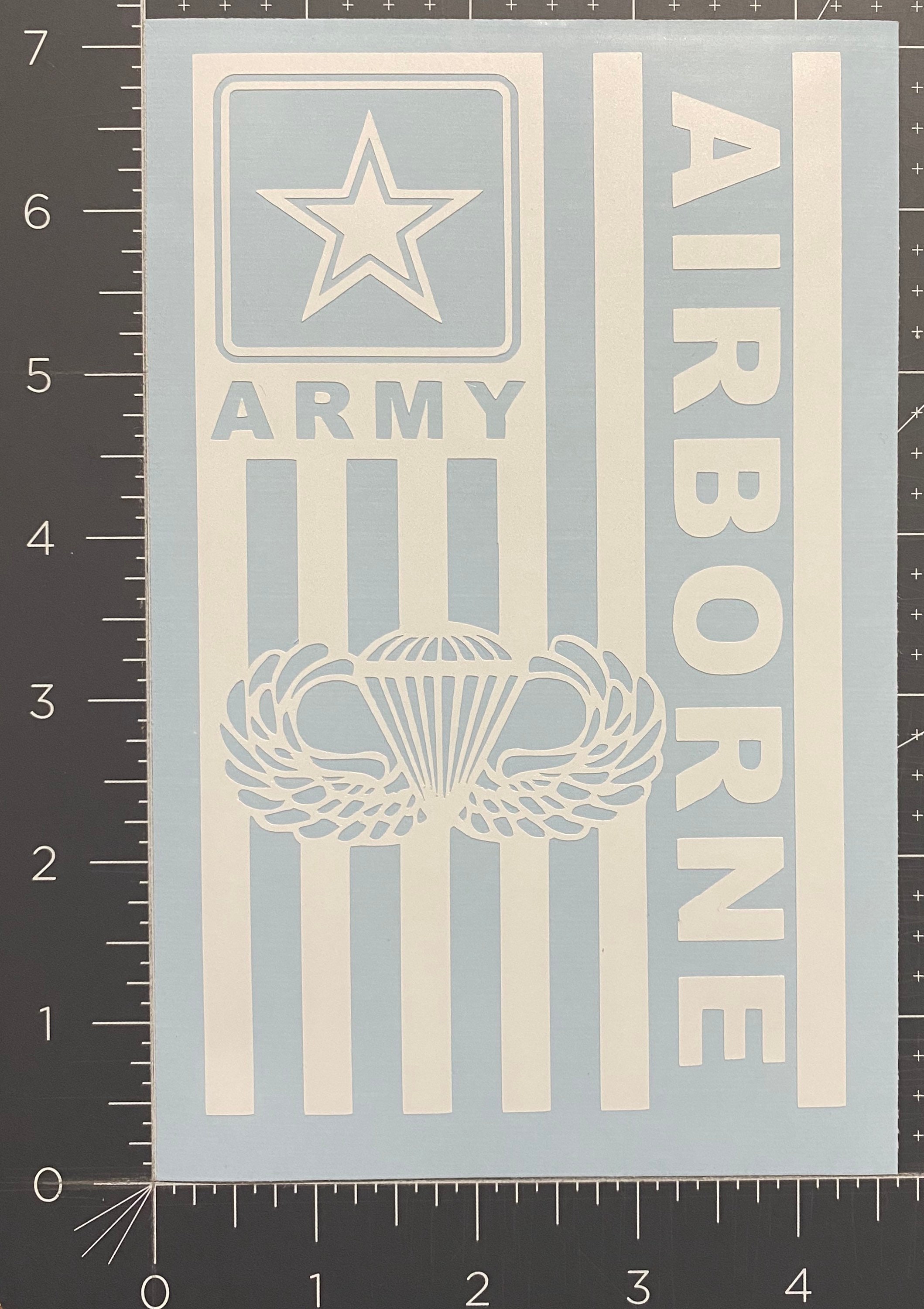 Beautiful Custom Army Airborne Veteran Vinyl Sticker Decal - Laptop ...