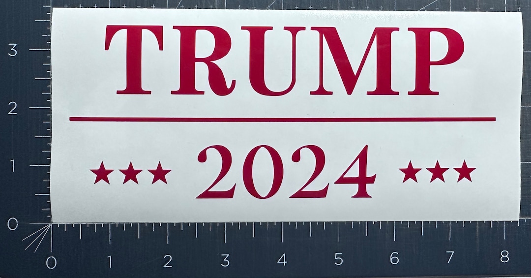 Trump 2024 Vinyl Sticker Decal Bumper Sticker - Etsy