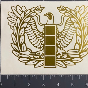 US Army Warrant Officer Rising Eagle With Rank W01 - CW5 - Etsy