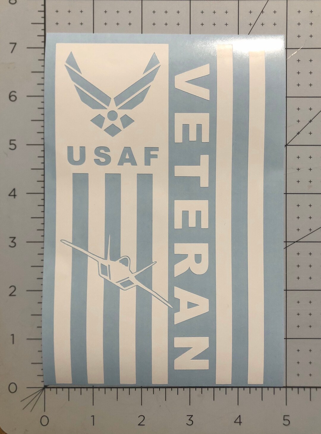 F-22 Air Force Veteran American Flag Decal Sticker - Raptor - US Air ...