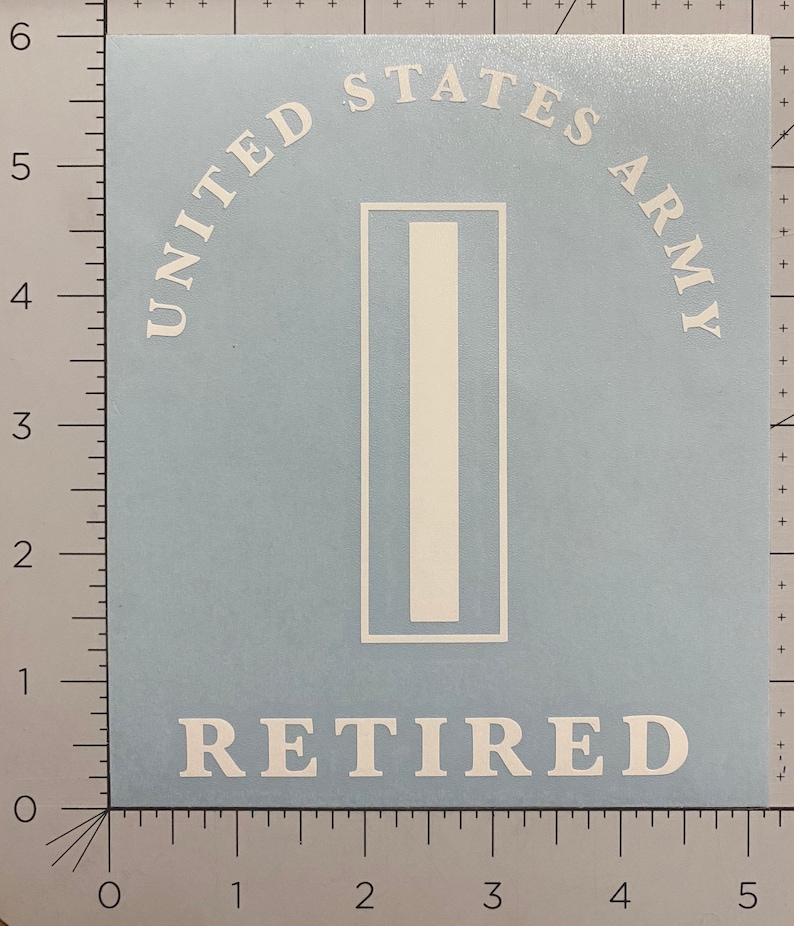 US Army Warrant Officer Retired (CW3, CW4, CW5) in Matte White. - Etsy