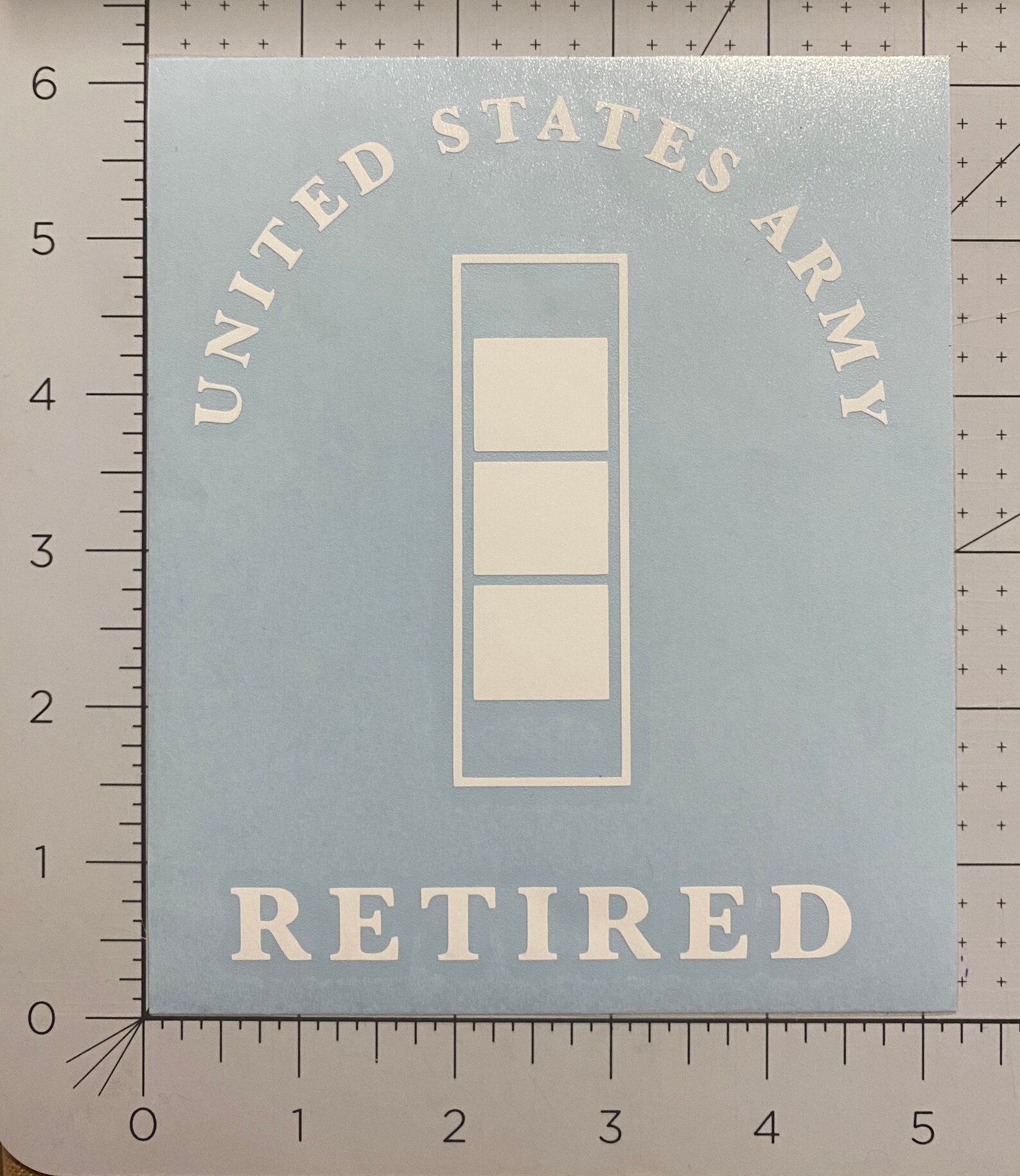US Army Warrant Officer Retired (CW3, CW4, CW5) in Matte White. - Etsy