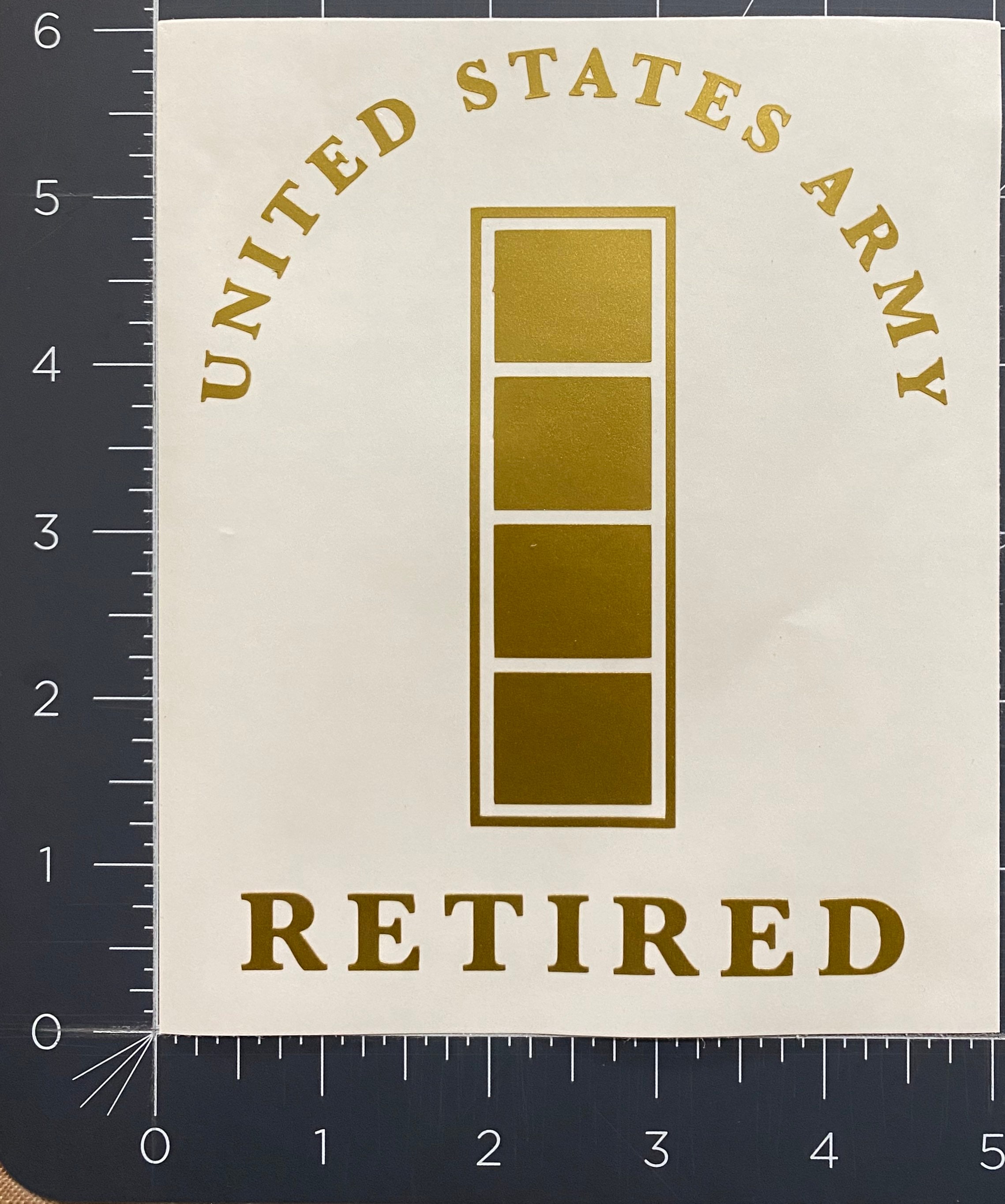 US Army Warrant Officer Retired (CW3, CW4, CW5) in Matte White. - Etsy