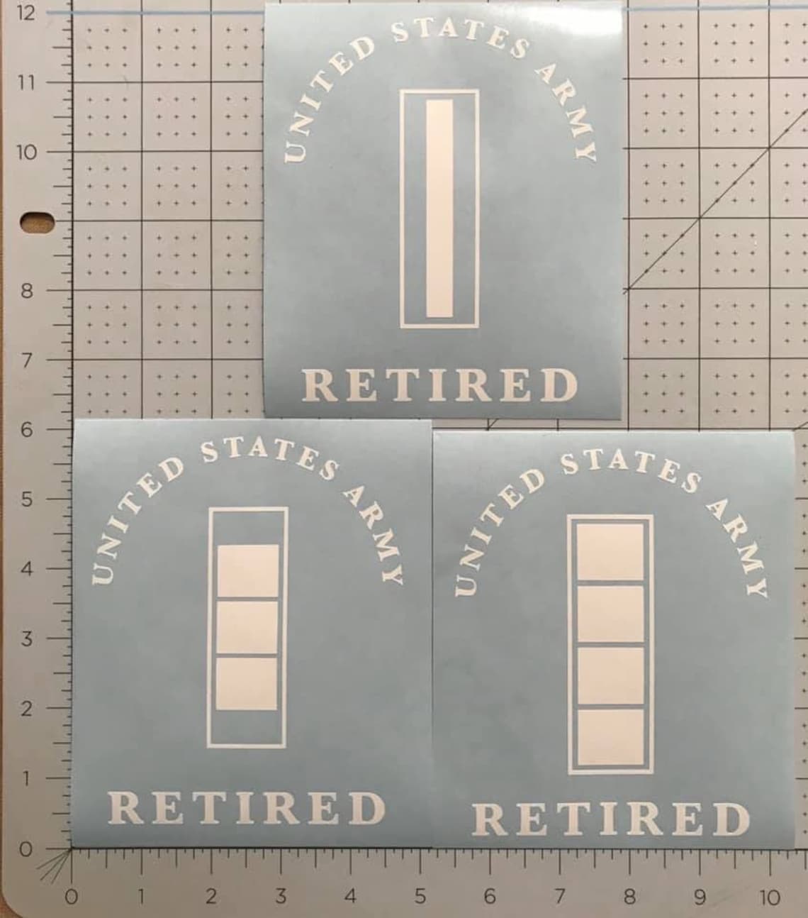 US Army Warrant Officer Retired (CW3, CW4, CW5) in Matte White. - Etsy