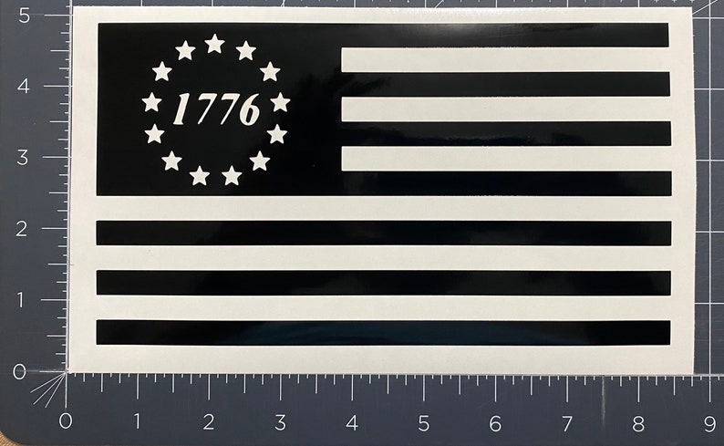 1776 American Flag Vinyl Sticker Decal Laptop Bumper - Etsy