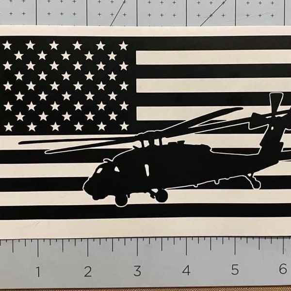 Blackhawk Helicopter Decal - Etsy