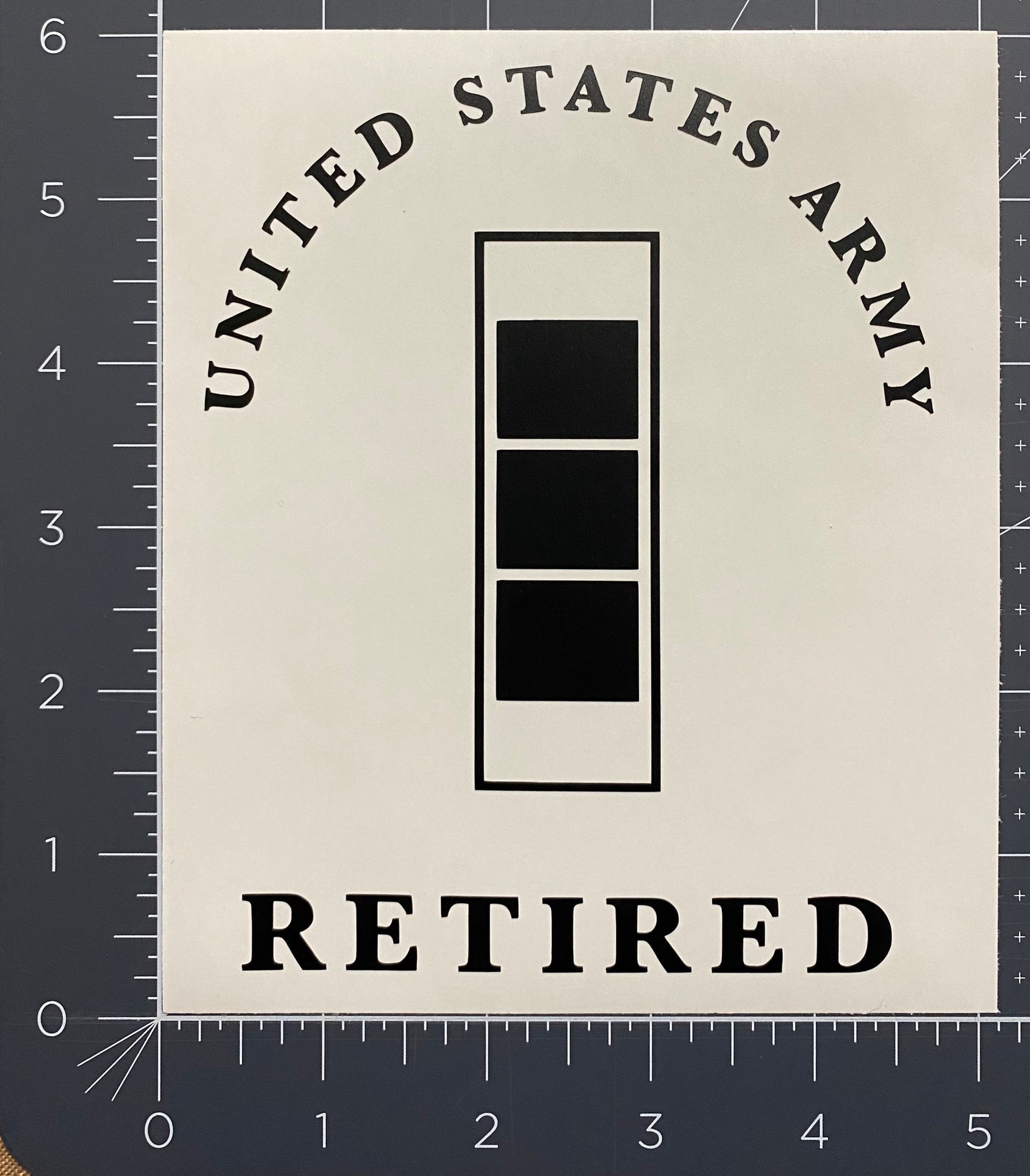 US Army Warrant Officer Retired (CW3, CW4, CW5) in Matte White. - Etsy