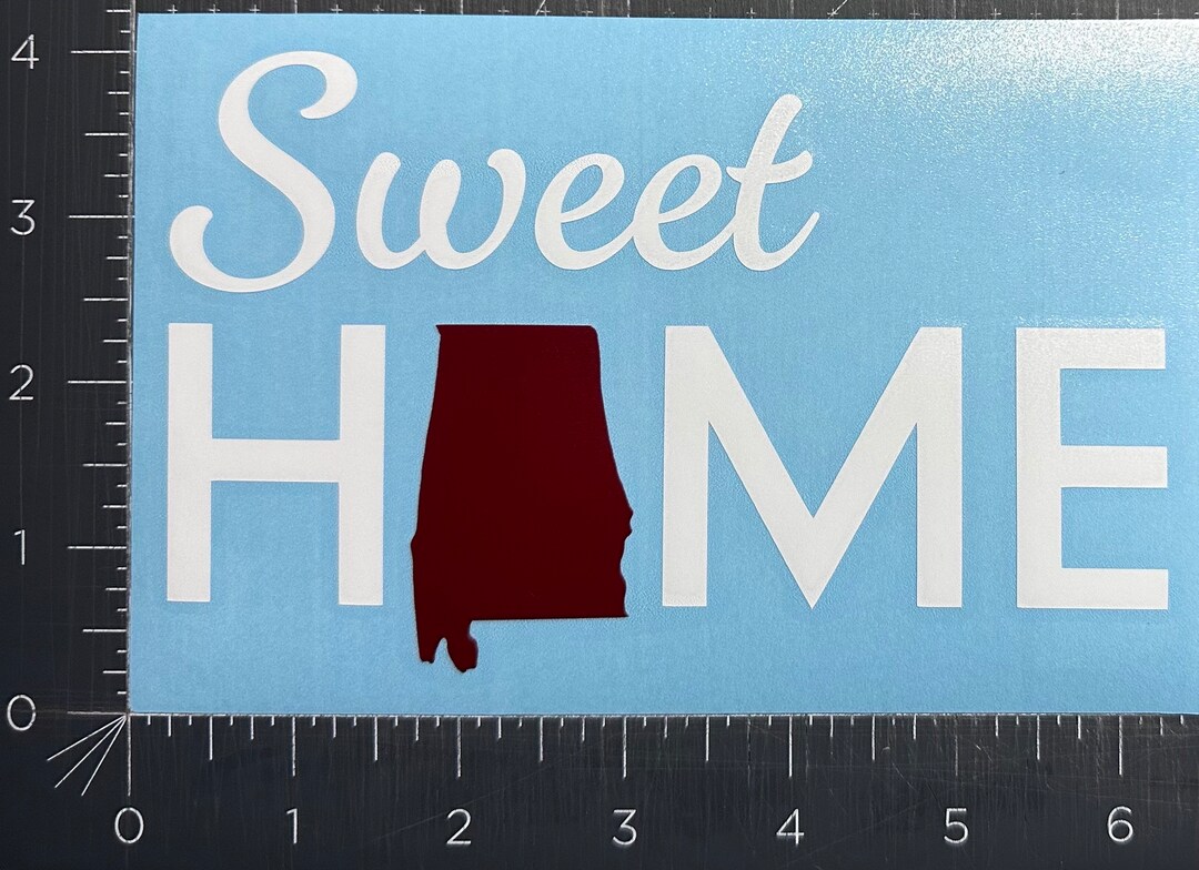 Sweet Home…..alabama Vinyl Sticker Decal - Etsy