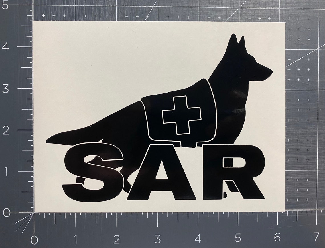 Search and Rescue SAR Custom Vinyl Sticker Decal Shown | Etsy