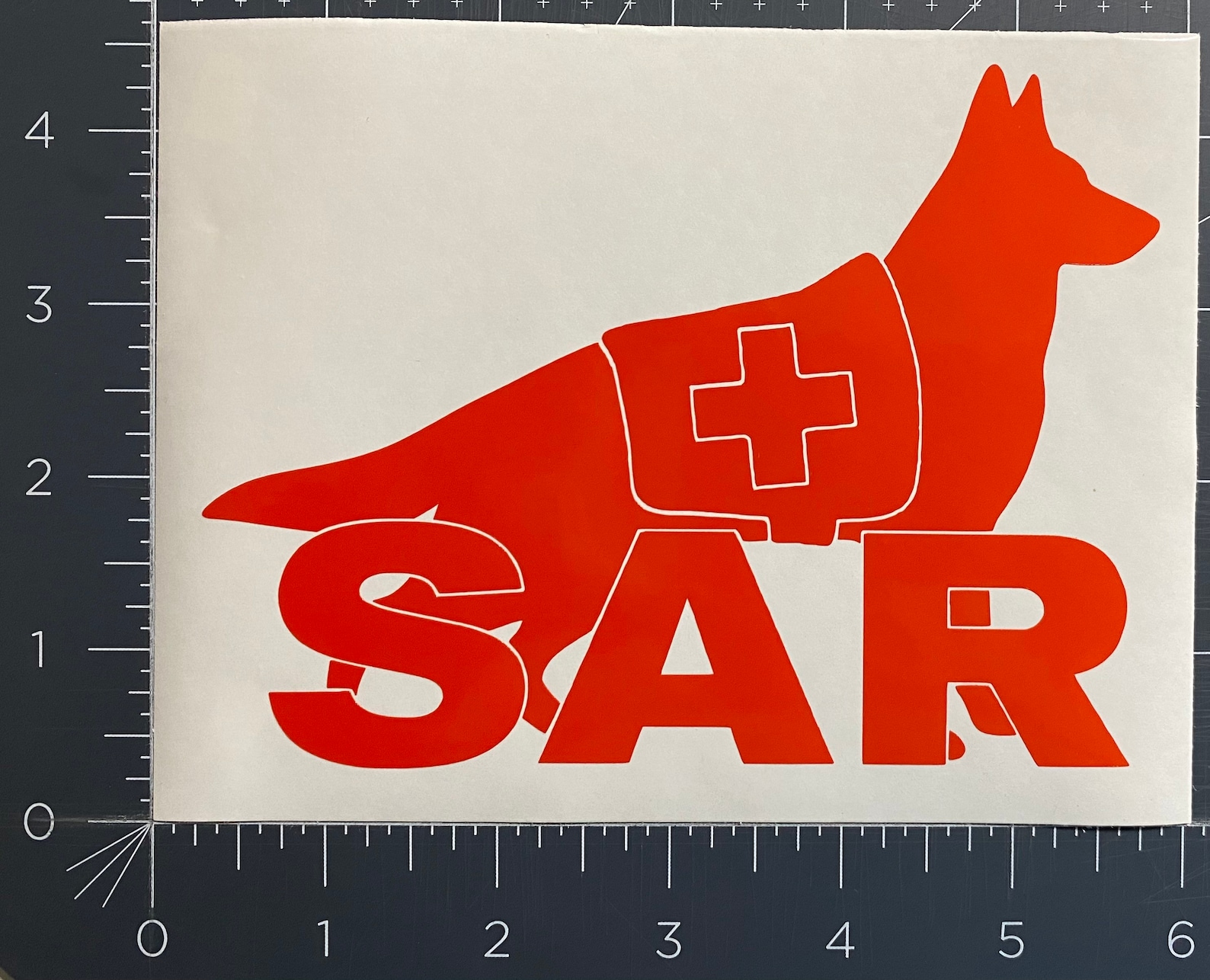 Search and Rescue - SAR - Custom Vinyl Sticker Decal Shown With German ...