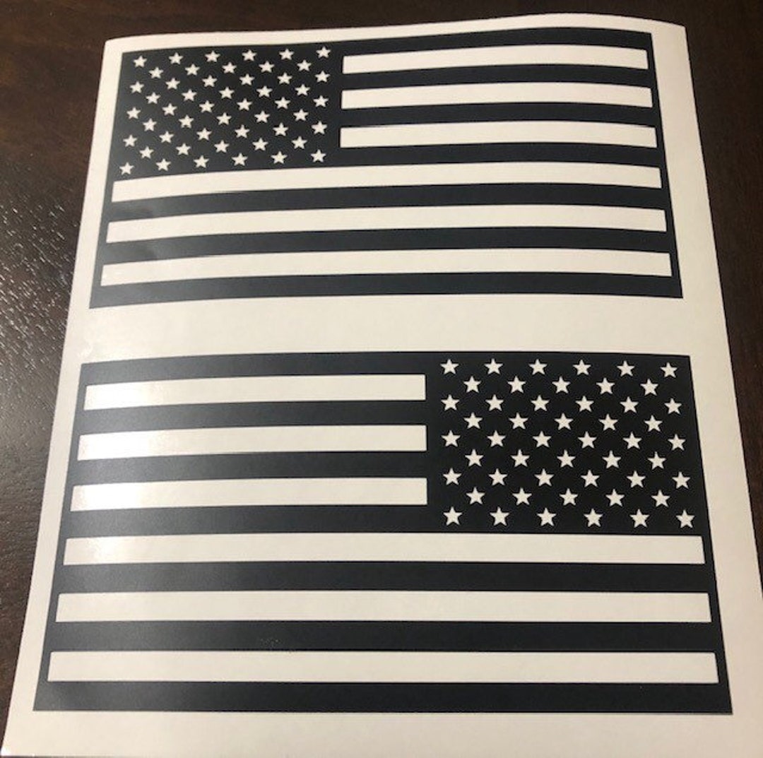 American Flag Vinyl Sticker - Etsy
