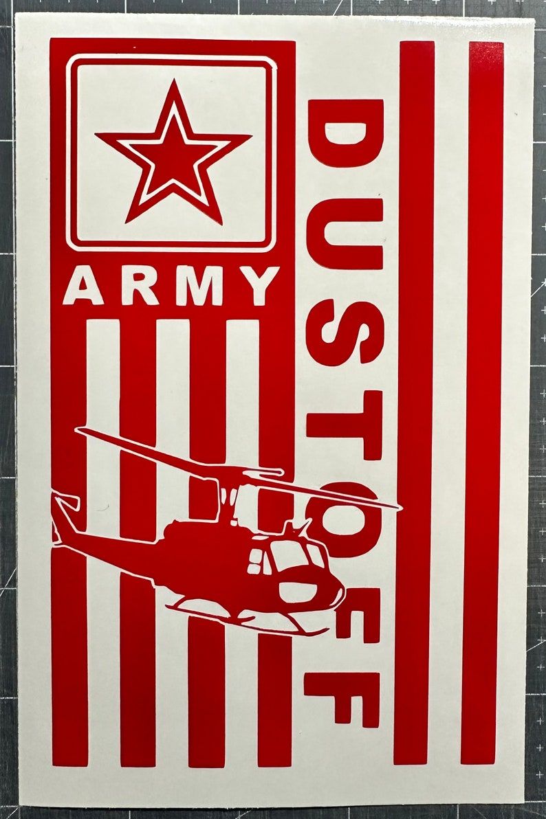 UH-1 Huey Dustoff Vinyl Sticker Decal - Etsy
