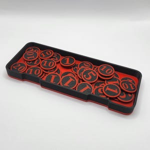 Numbered Tokens - Set of 40 | 20mm X 2mm | 3D Printed | Game ...