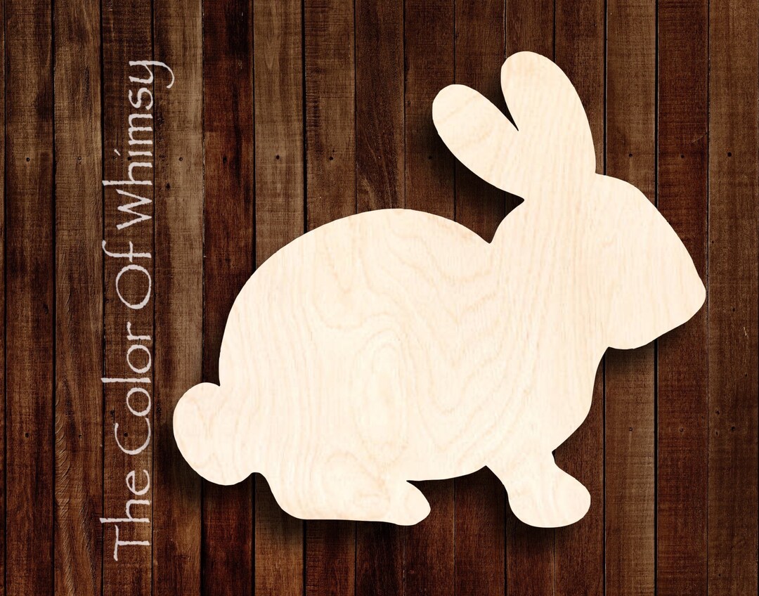 Bunny Rabbit Wood Blank Unfinished Wood Shape Ready to - Etsy