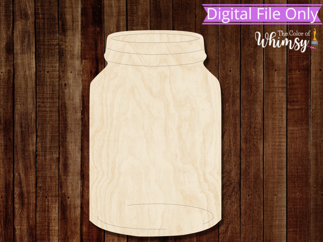 Mason Jar SVG, Canning Jar Cut Files for Laser, Digital File - Etsy