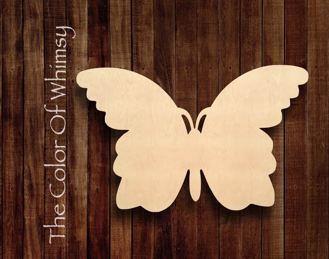 Unfinished Butterfly Wood Blank Unfinished Wood Shape Ready | Etsy