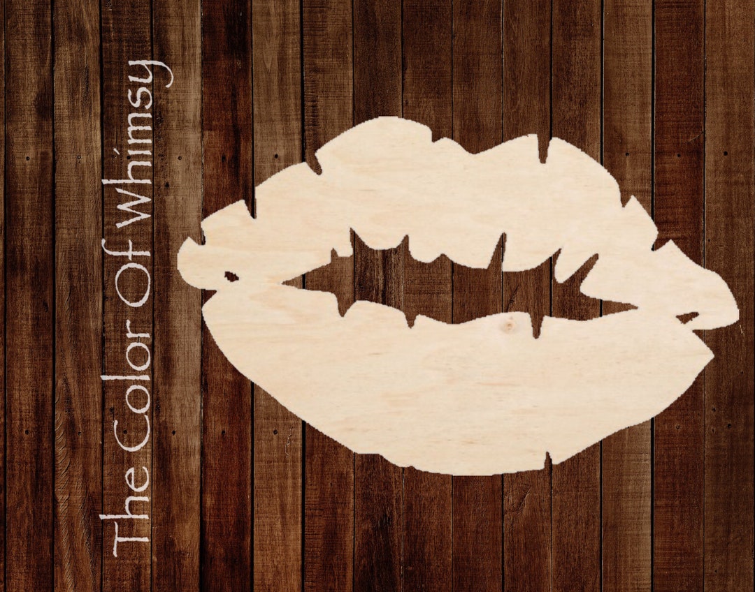 Lips, Unfinished Wood Shape, Ready to Paint, Great for Paint Parties ...