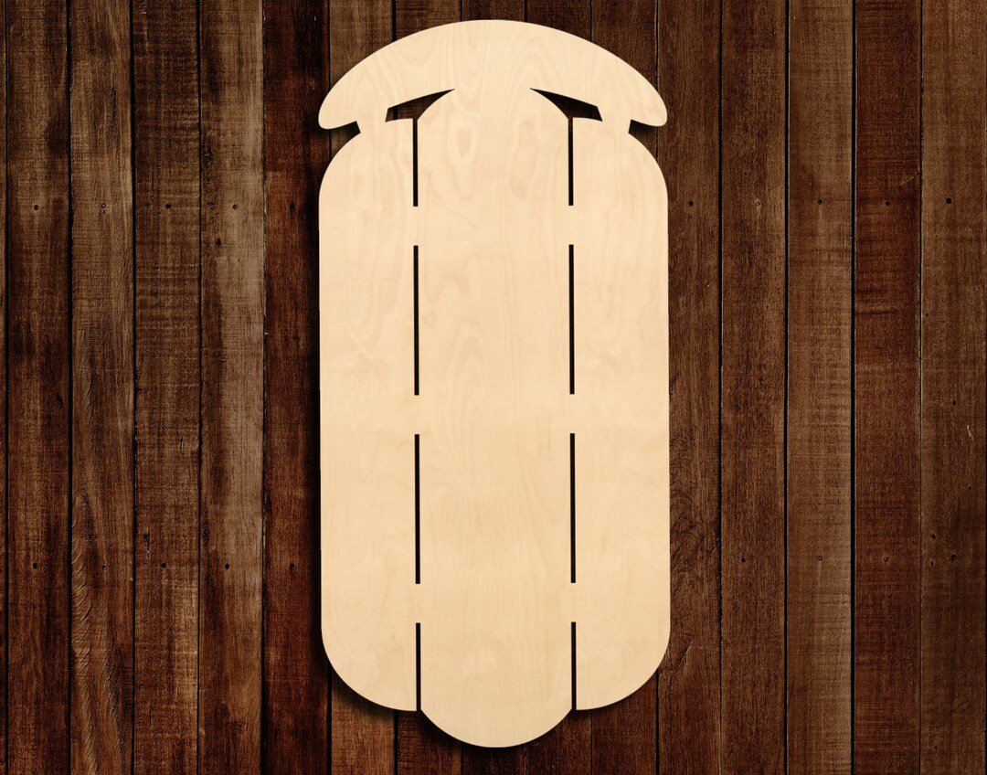 Sled Blank for Door Hanger or Wreath and Sign Attachment - Etsy