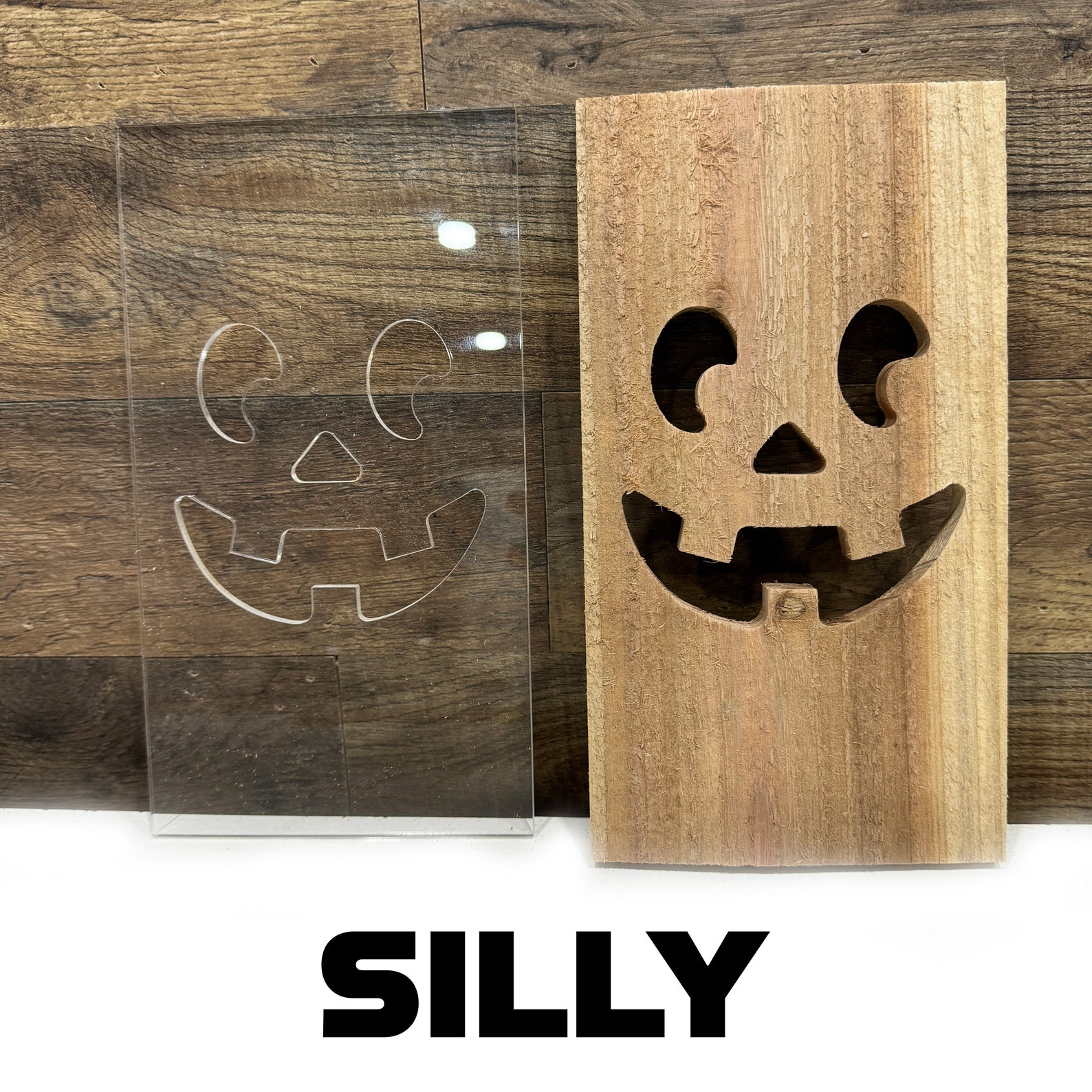 Happy Jack-o-lantern (3 Pack) Acrylic Templates for Routers - Etsy