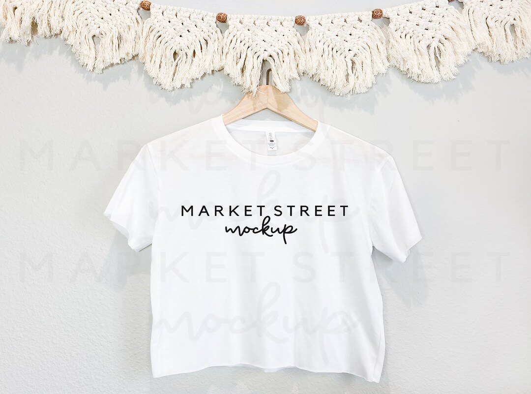 Crop Top Mockup, Next Level 5080 Mockup, White Shirt Mockup ...