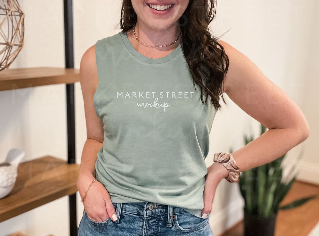 Muscle Tank Mockup, Tank Top Mock Up, Next Level Mockup, 5013 Mockup ...