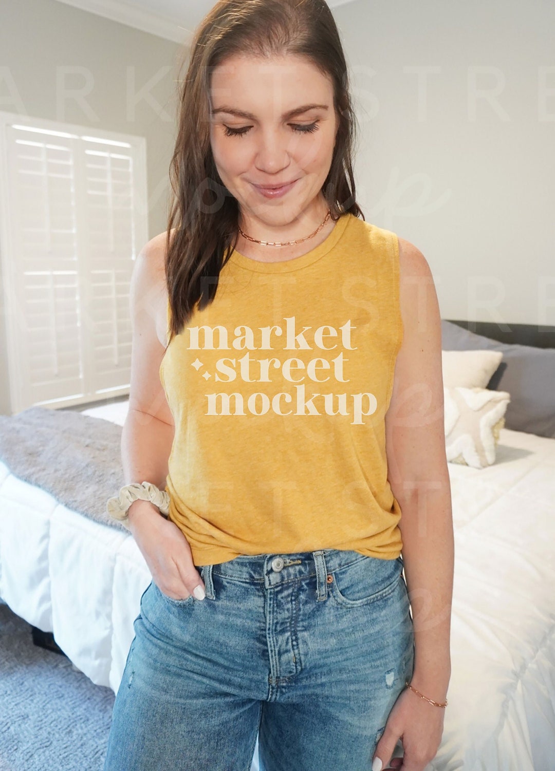 Antique Gold Mockup, 5013 Mockup, Summer Mockup, Tank Top Mock Ups ...