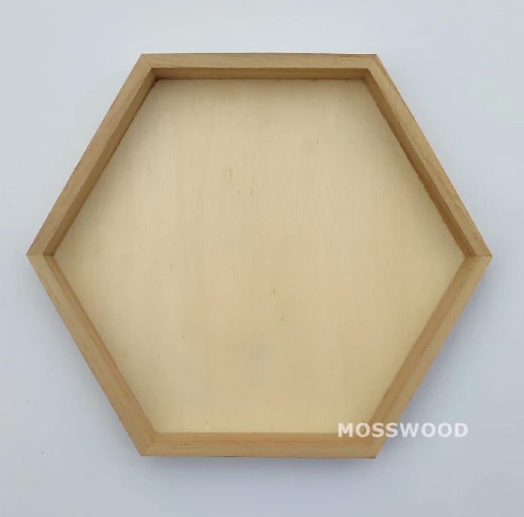 Wooden Hexagon Frame - Etsy