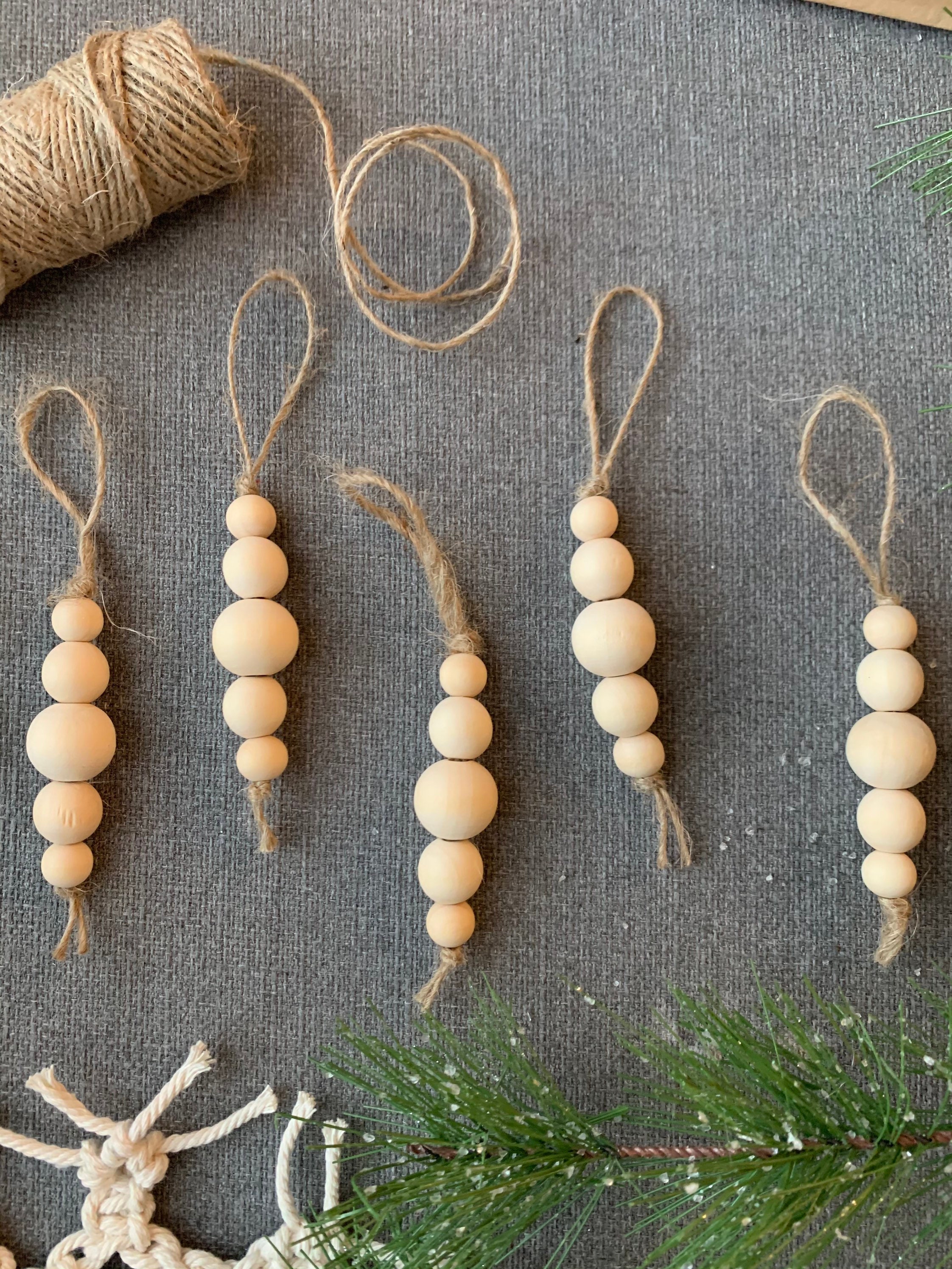 Set of Wooden Ornaments/ Christmas Ornaments/ Wooden Christmas | Etsy