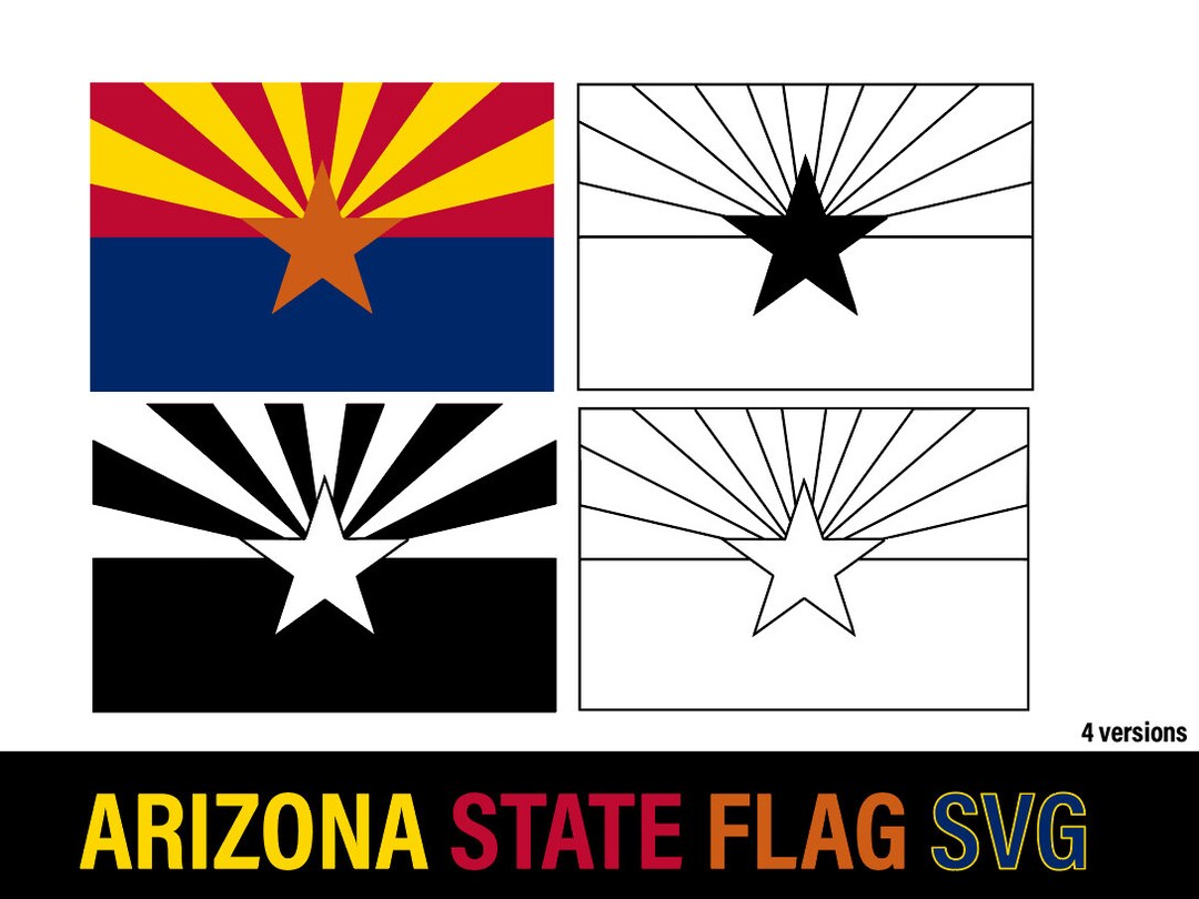 Airzona State Flag SVG for Cricut, HTV, Silhouette - Etsy