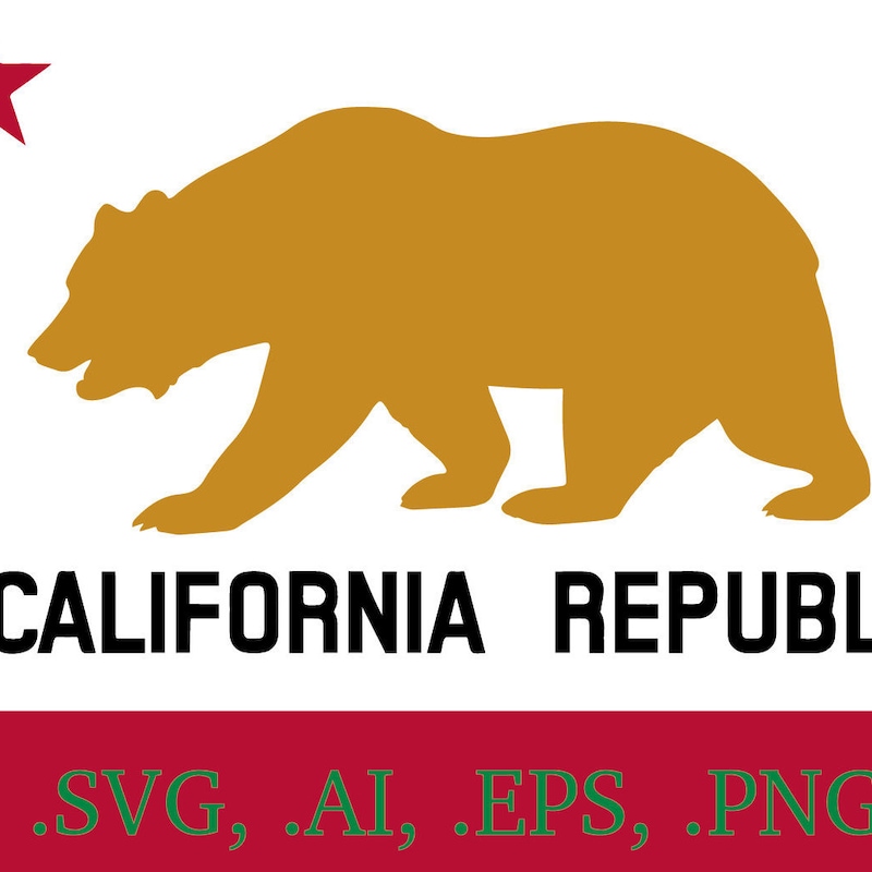 California Bear Art - Etsy
