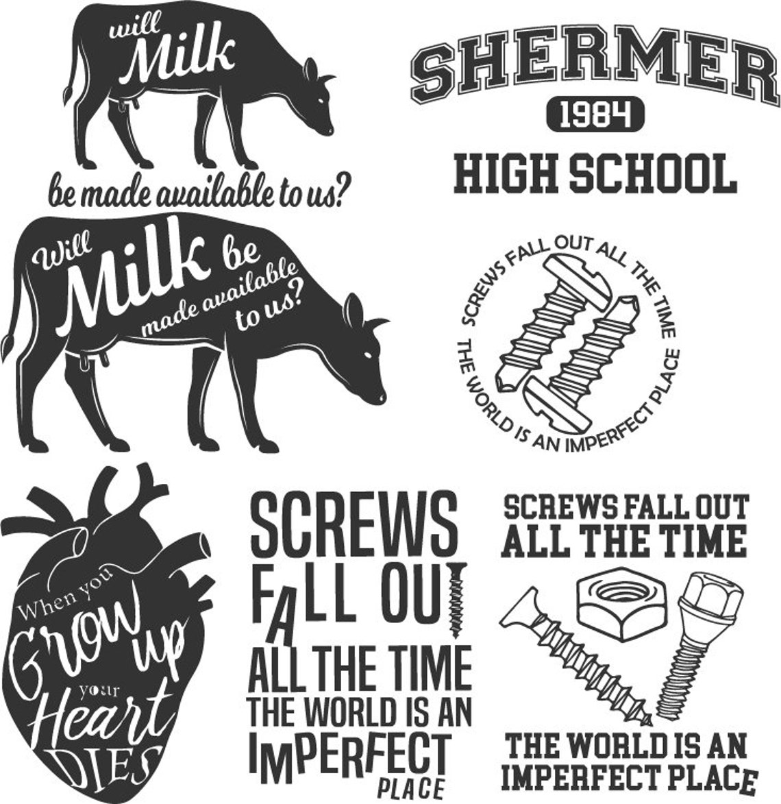 Breakfast Club SVG Pack for Cricut HTV and Vinyl Applications | Etsy