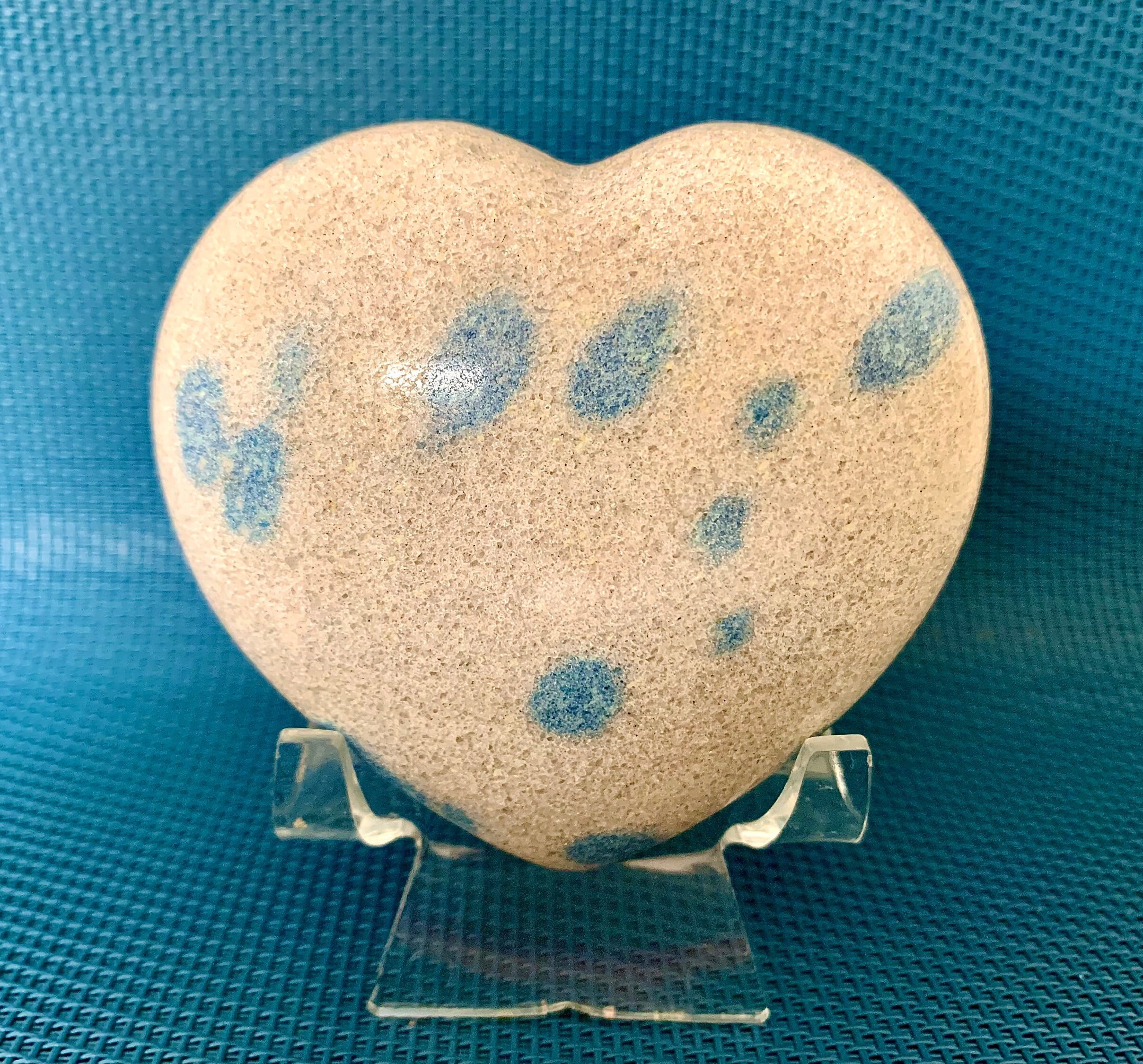 K2 HEART Azurite in Granite Love Heart. Perfect for - Etsy