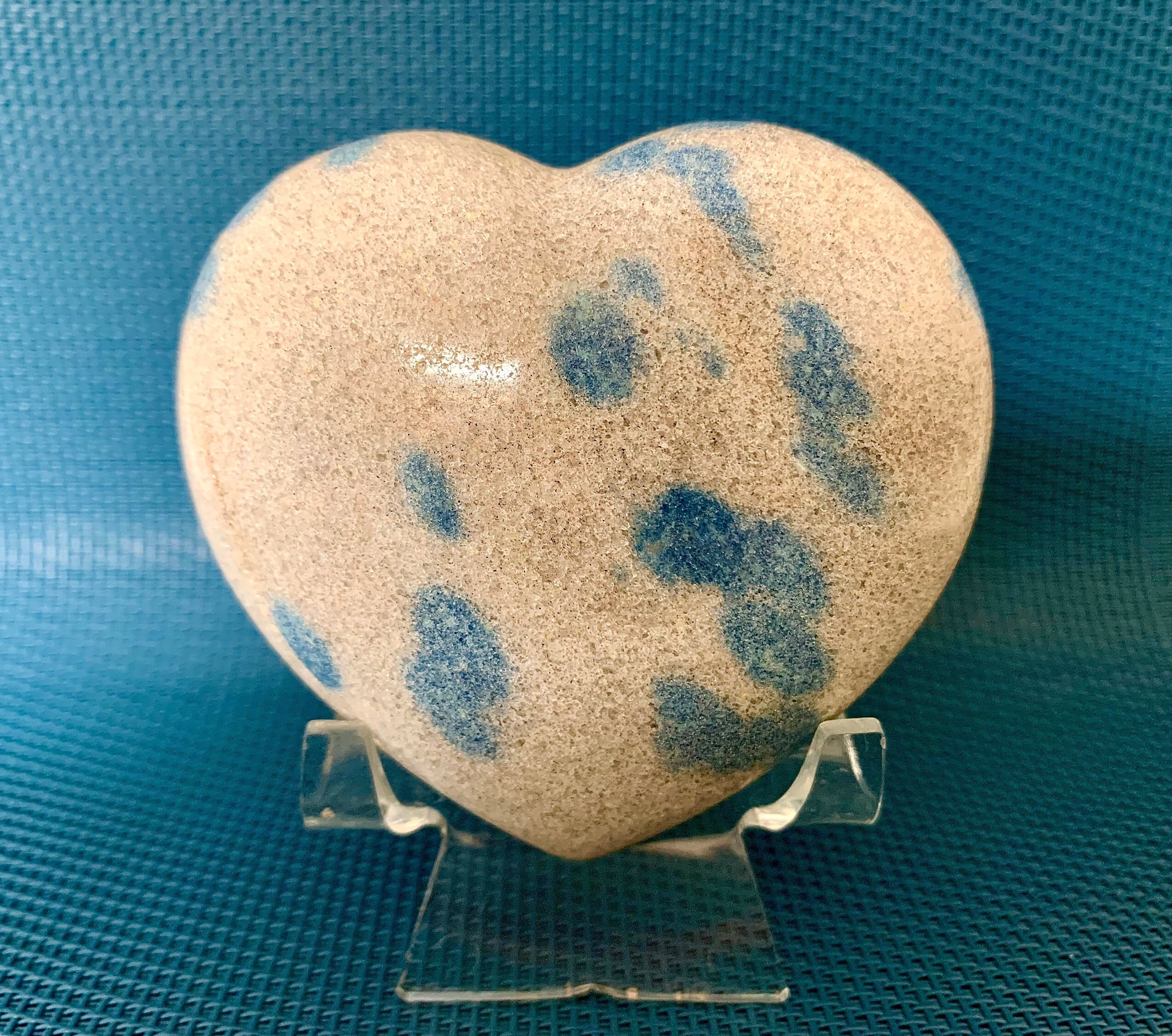 K2 HEART Azurite in Granite Love Heart. Perfect for - Etsy