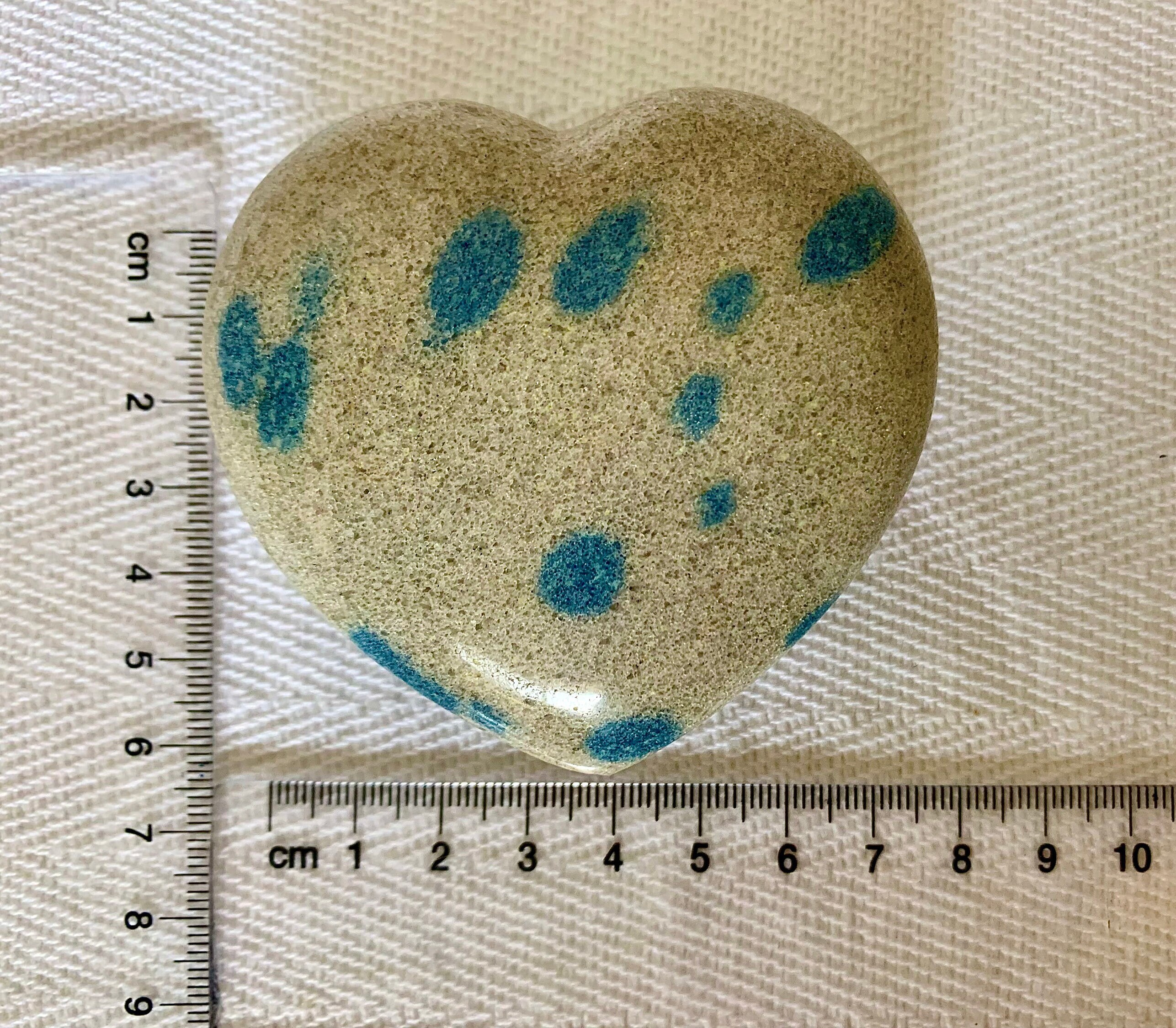 K2 HEART Azurite in Granite Love Heart. Perfect for - Etsy