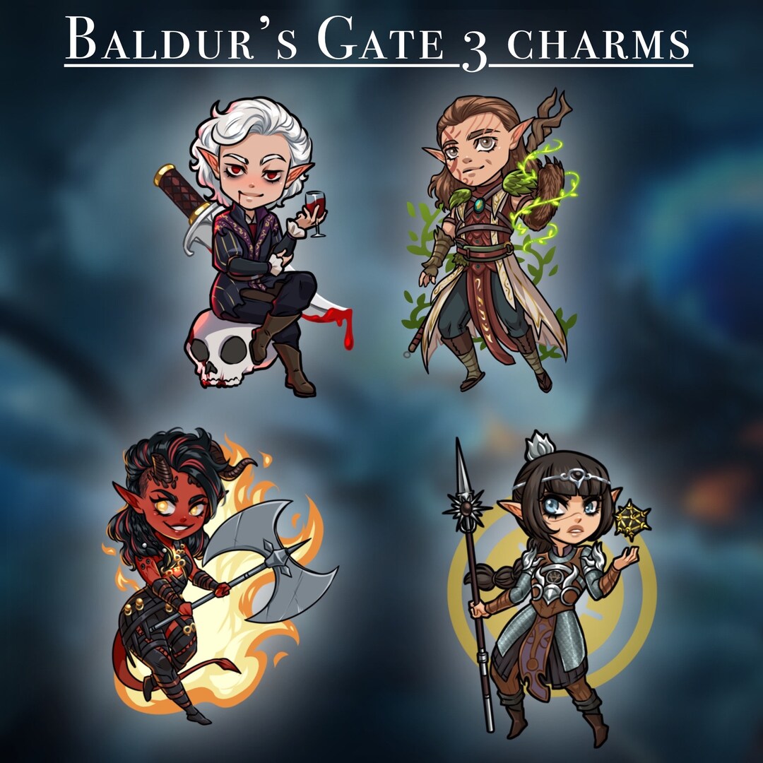 Baldur’s Gate 3 Acrylic Keychains/charms - Etsy